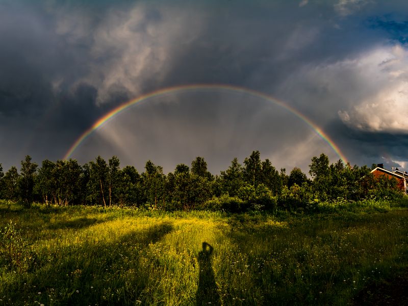 Double rainbow shadow selfie | Smithsonian Photo Contest | Smithsonian ...