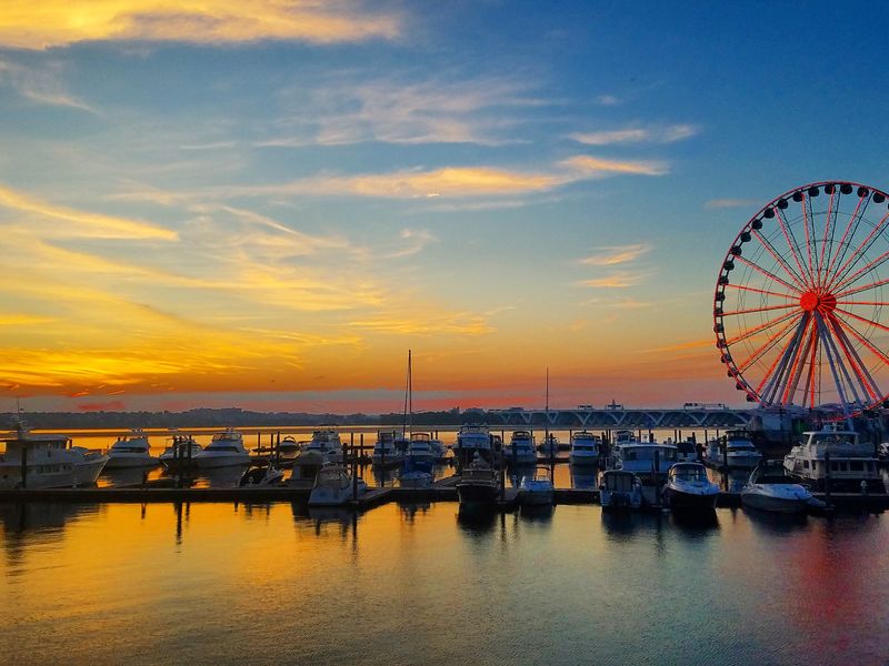 National Harbor along the Potomac River in Oxon Hill, Prince George's ...