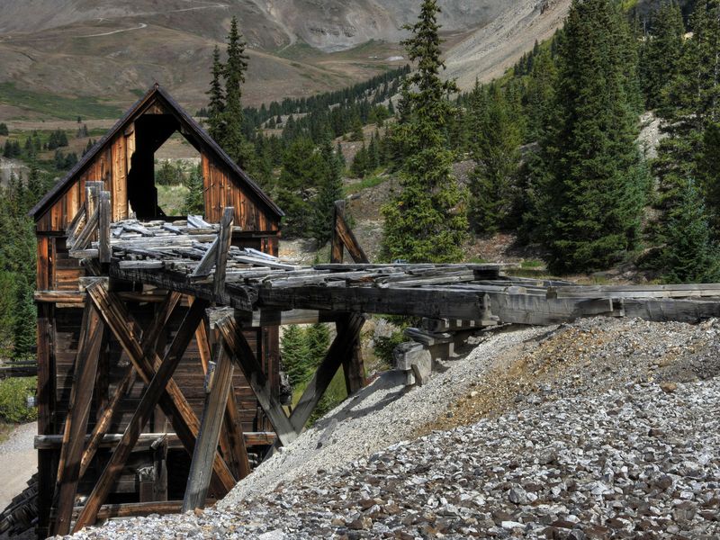 The remains of an old silver mine in Leadville, Colorado. | Smithsonian ...