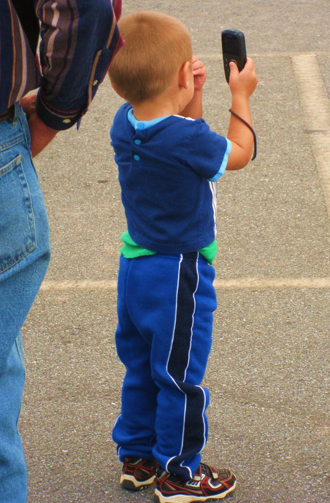 Digital expertise begins at an early age as exemplified by this small ...