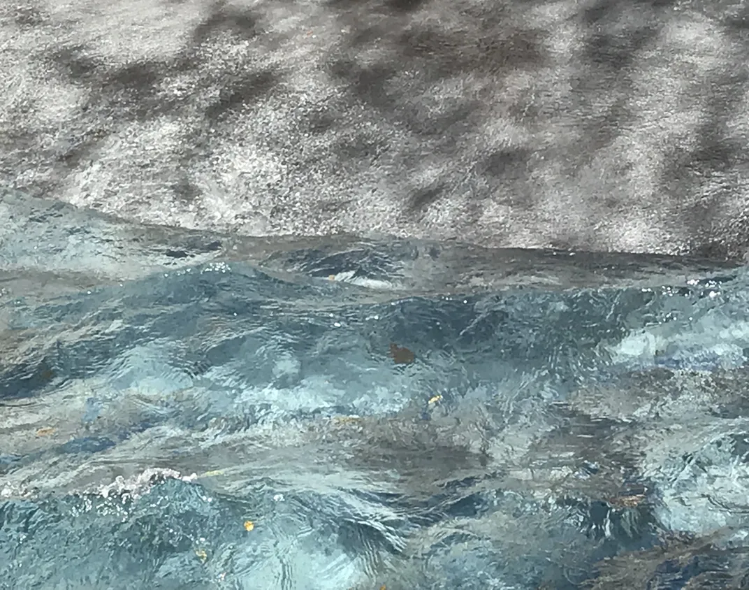 When a fountain and an ocean are one. The Coastline Wave Pool sculpture ...