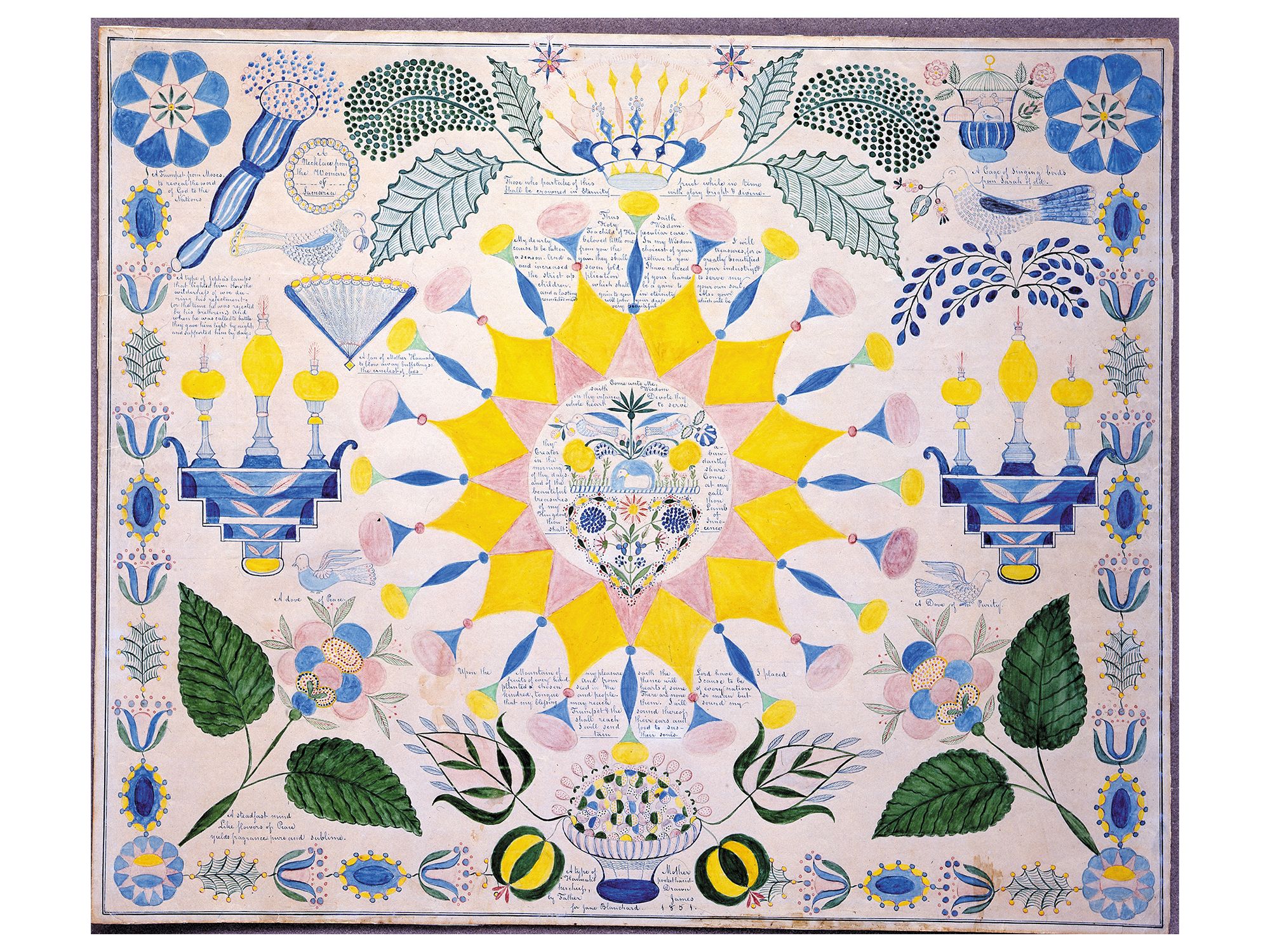 These Colorful Drawings Defy Expectations of Shaker Art