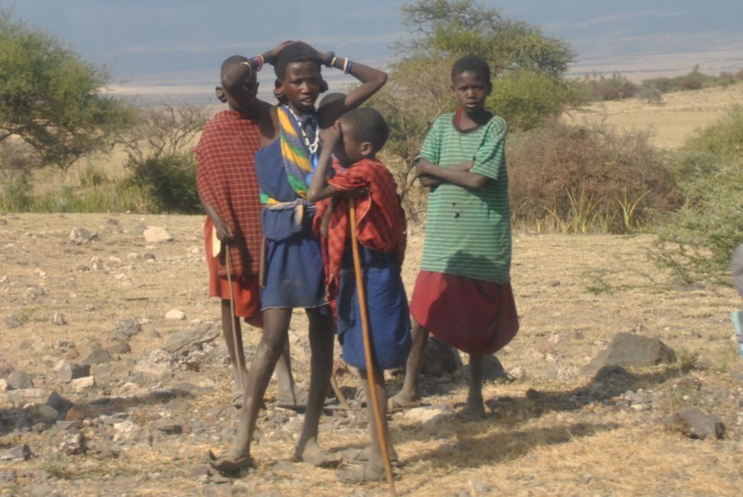 Masai Children Wandering | Smithsonian Photo Contest | Smithsonian Magazine