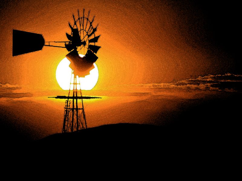 windmill at sunrise | Smithsonian Photo Contest | Smithsonian Magazine
