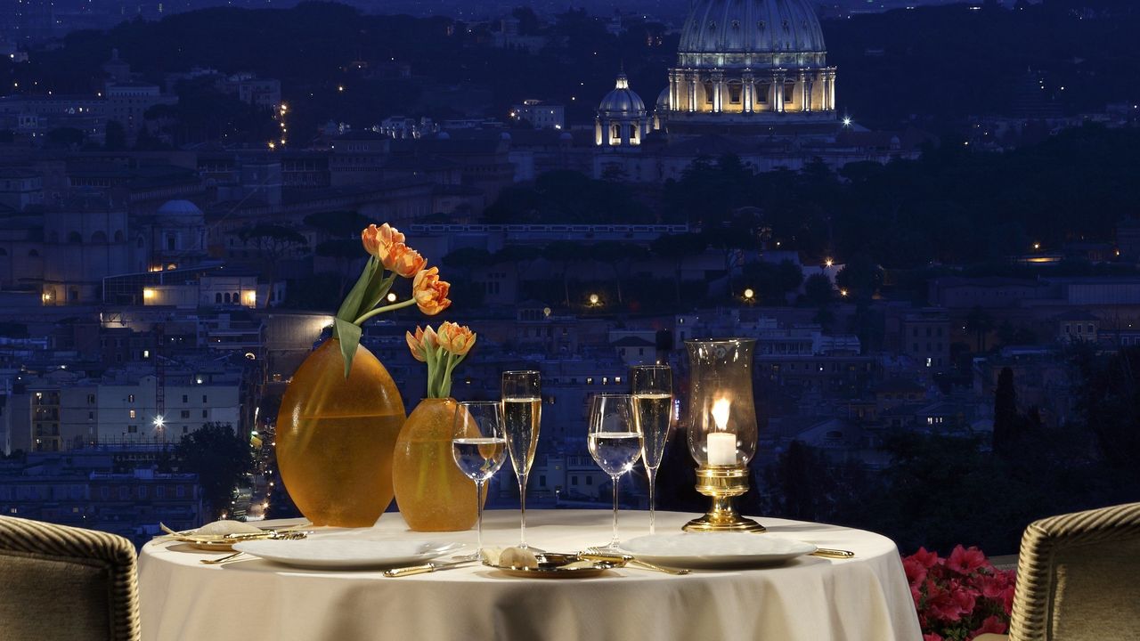 La Pergola Restaurant Rome La Pergola Restaurant, Italy