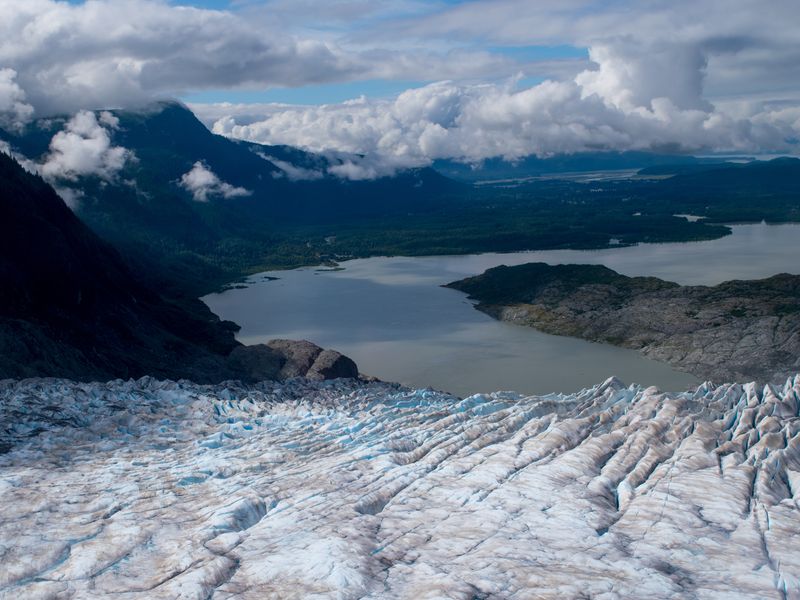 Mendenhall Glacier Melting Into Mendenhall Lake | Smithsonian Photo ...