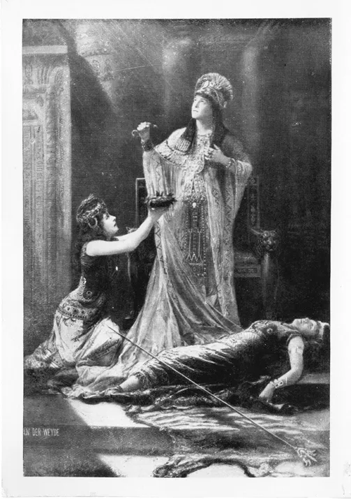 cleopatra killing herself