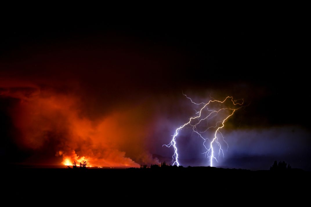 Beach Fire and Lightning | Smithsonian Photo Contest | Smithsonian Magazine