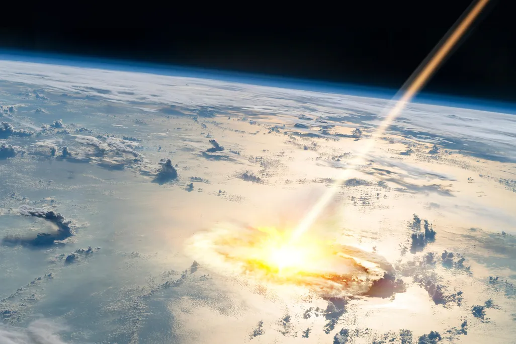 asteroid impact prank