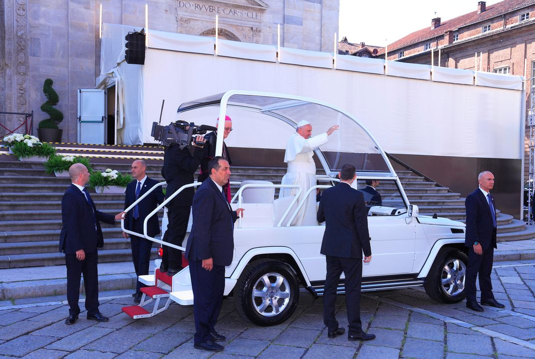 The First Popemobile