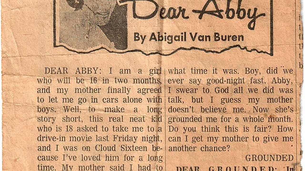 Dear Abby Letter