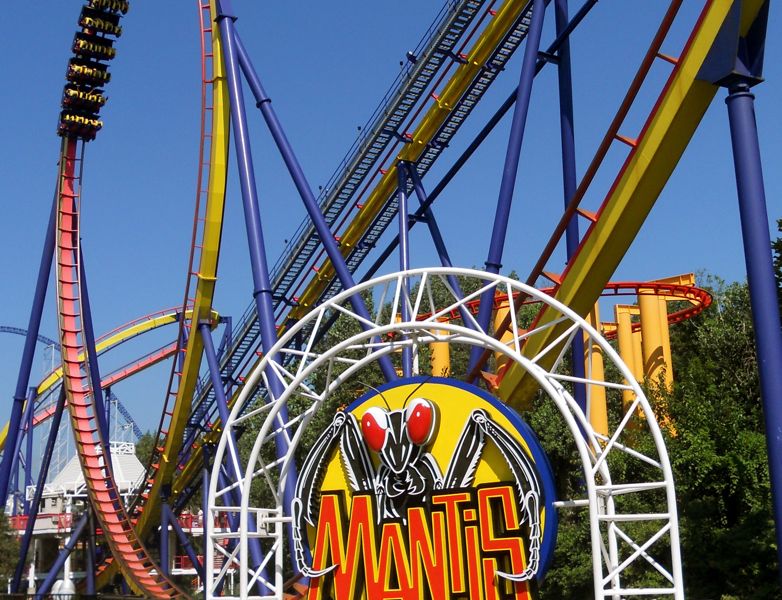 Mantis roller coaster at cedar point amusement park. | Smithsonian ...