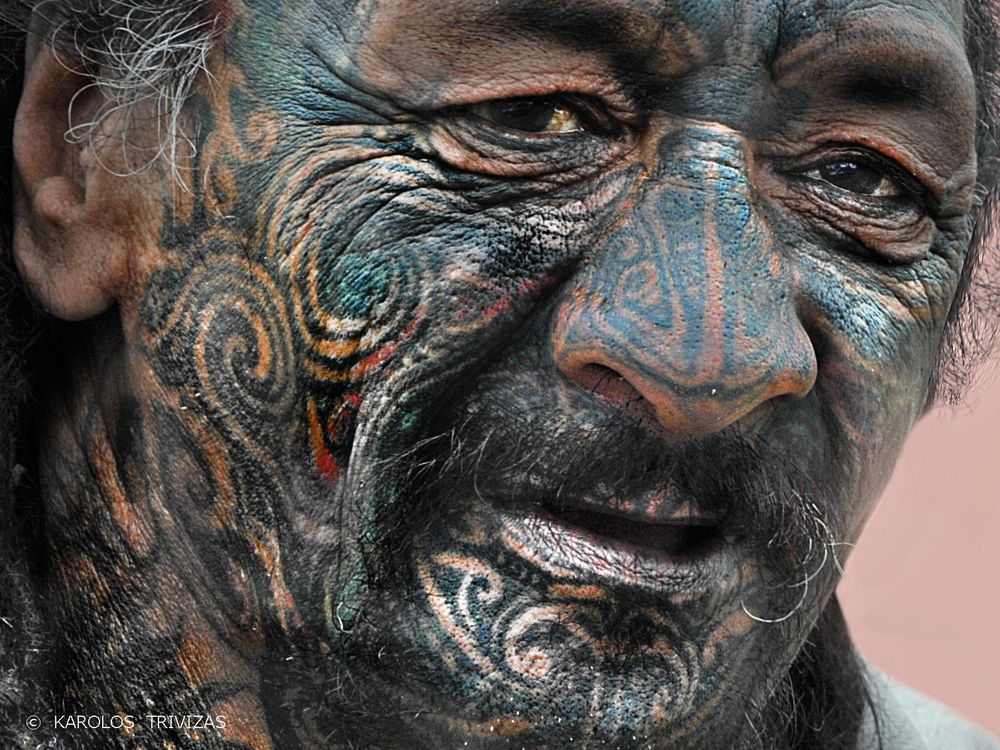 Maori Tattoo Face