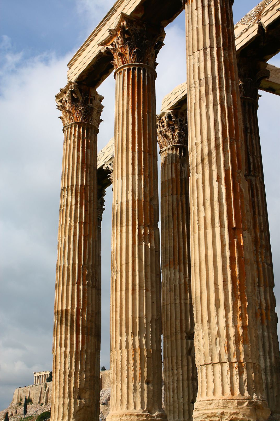 Distant view of the Parthenon from Zeus's temple | Smithsonian Photo ...