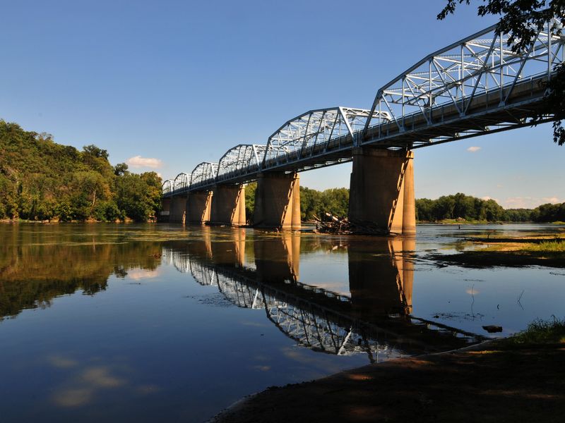 The Point of Rocks Bridge was built in 1937. It is a two lane steel ...