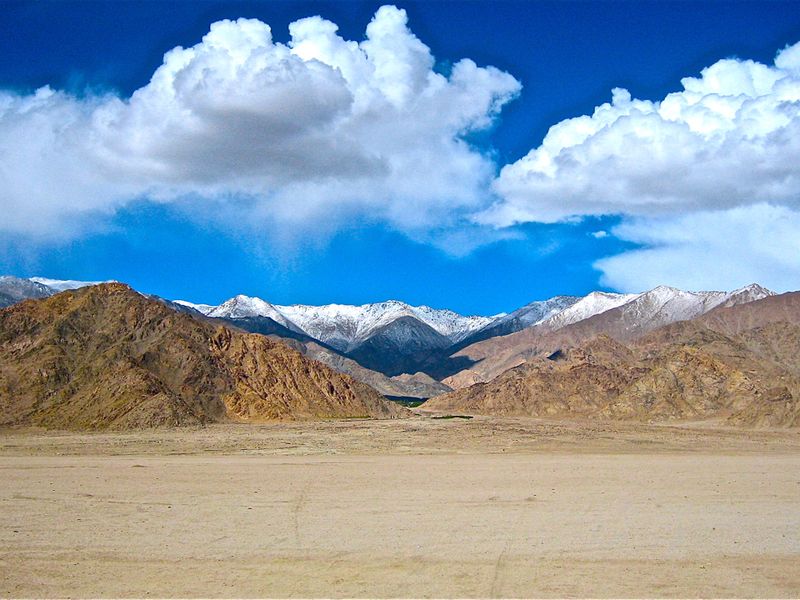 High altitude desert meets the Himalayas in eastern Kashmir ...