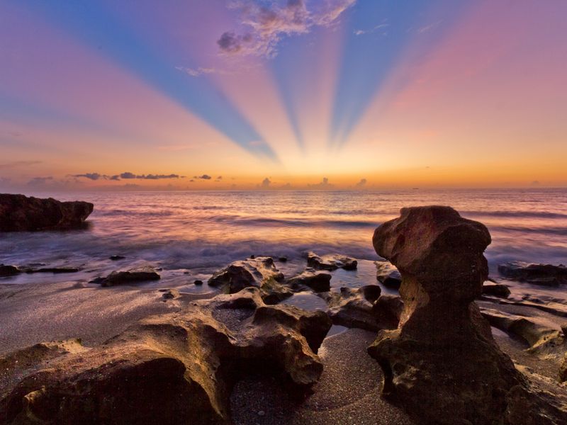 Coral Cove: A most unusual coral rock beach in South Florida, captured ...