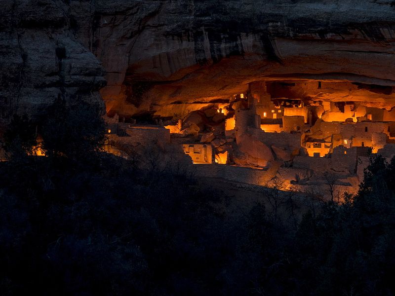 Cliff Palace at night | Smithsonian Photo Contest | Smithsonian Magazine