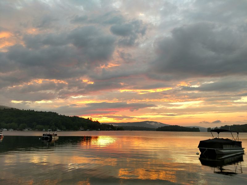 A summer sunset at Newfound Lake New Hampshire | Smithsonian Photo ...