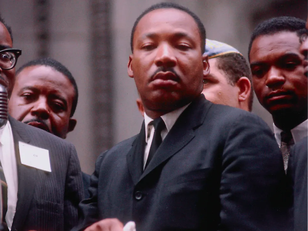 martin luther king colour photo