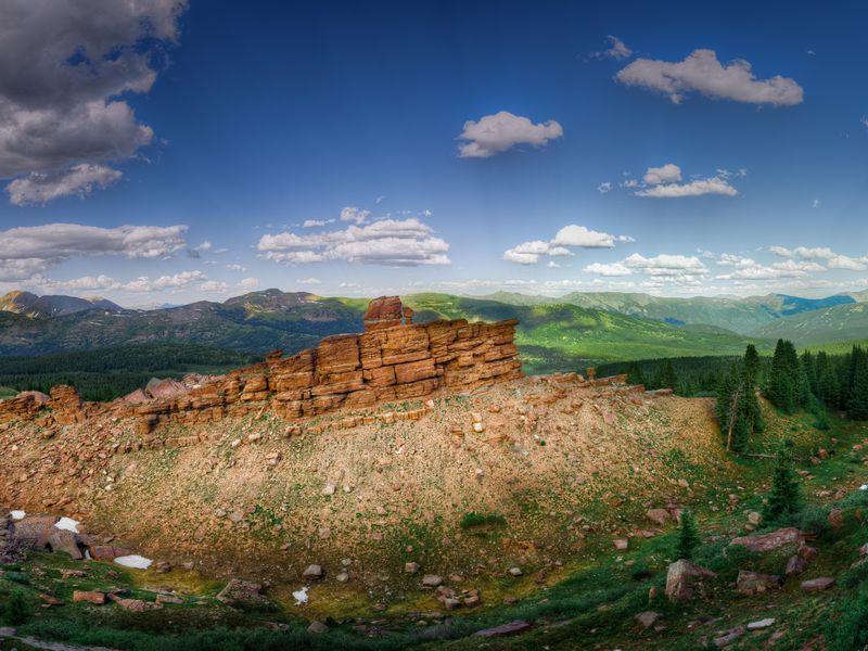 Panorama at Shrine Pass Trail, Vail, Colorado | Smithsonian Photo ...