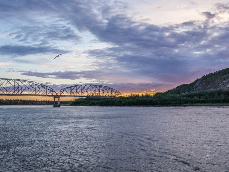 Midnight sun by Mears Memorial Bridge | Smithsonian Photo Contest ...