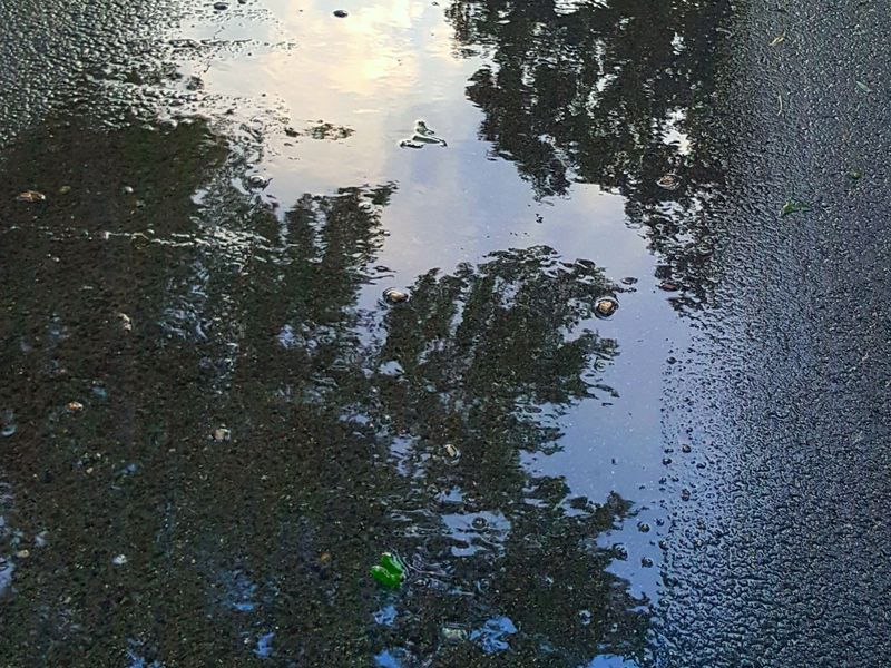 Sky reflected in puddle | Smithsonian Photo Contest | Smithsonian Magazine
