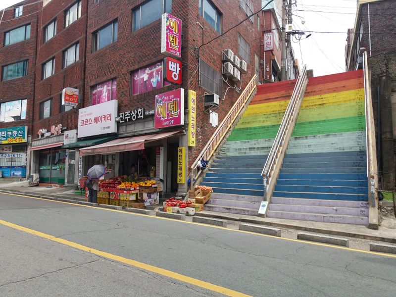 Colorful stairs in Busan city, South Korea. | Smithsonian Photo Contest ...