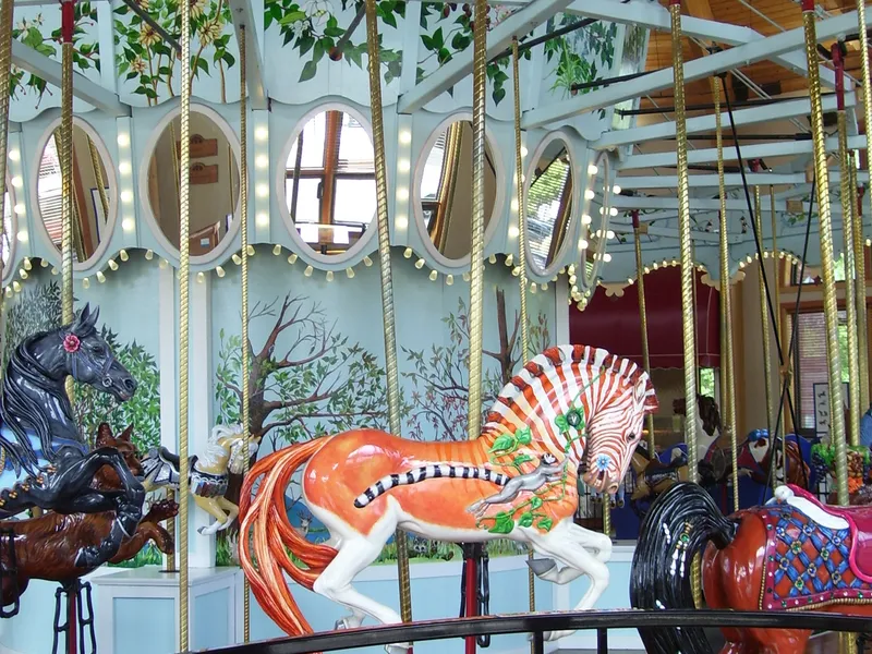 A restored carousel that has reached perfection in Albany, Oregon ...