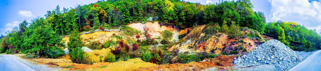 The beautiful mountain of Mount Ozren, a famous place for barbecues ...
