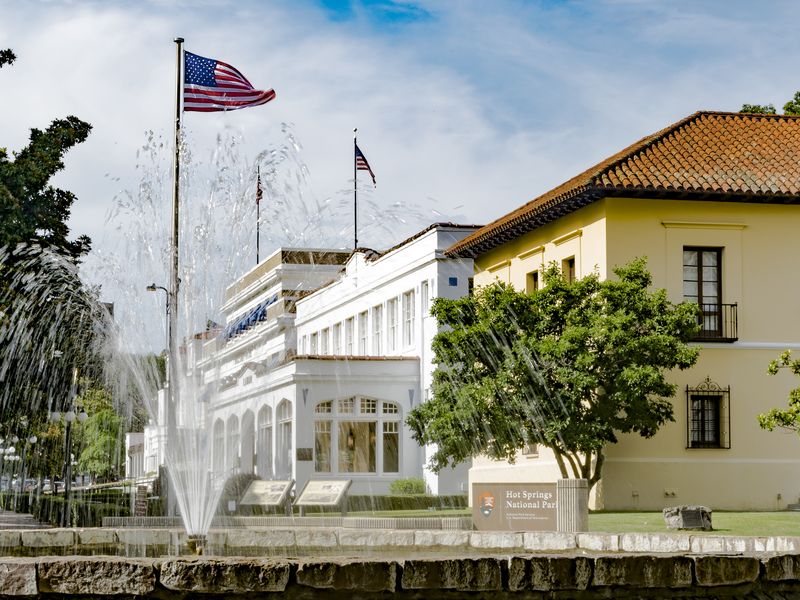 Bath House Row Hot Springs National Park Arkansas -Nikon D3300,1/30,f20 ...
