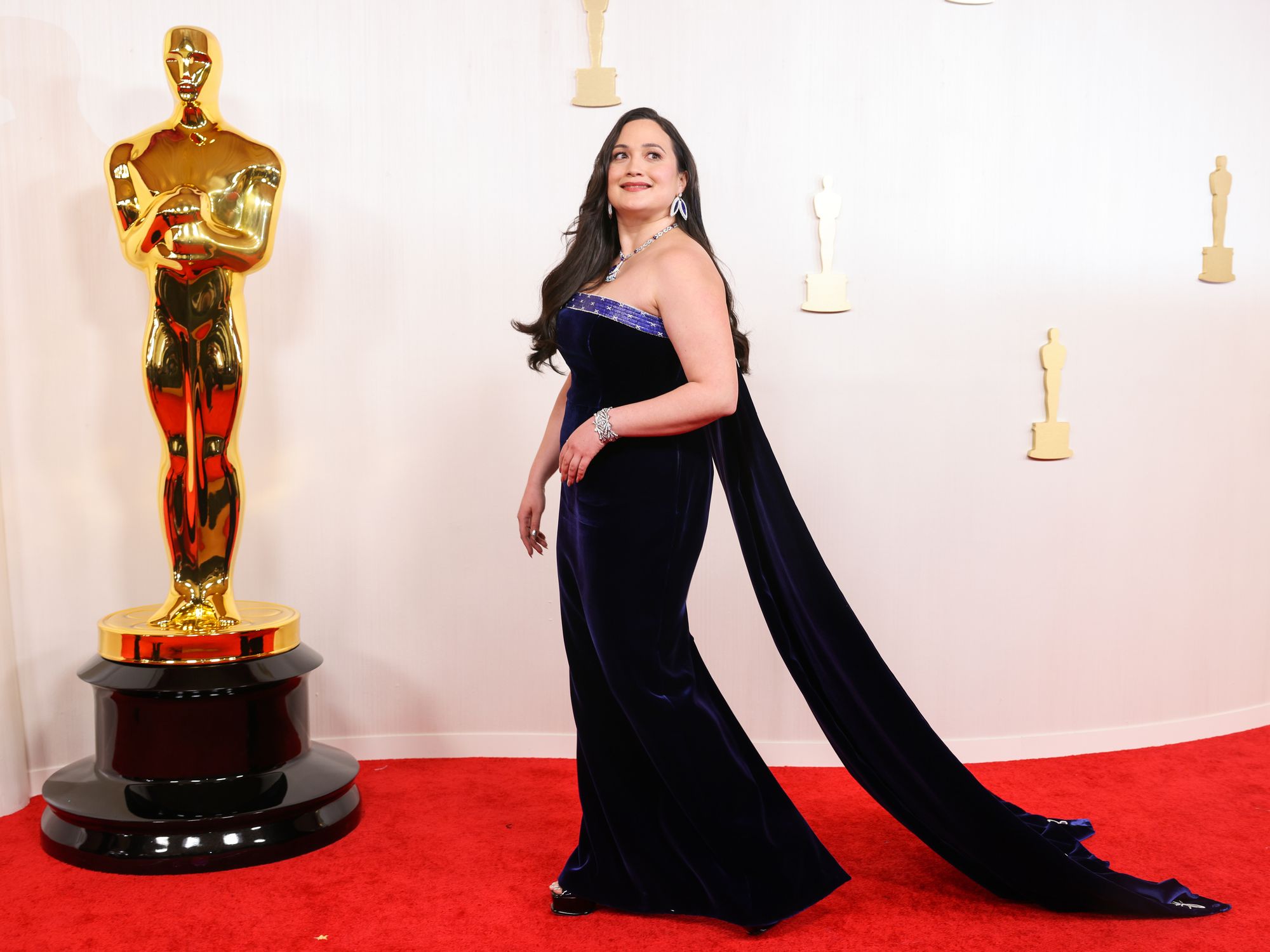 See Lily Gladstone's Stunning Oscar Gowns Designed by an Indigenous Artist