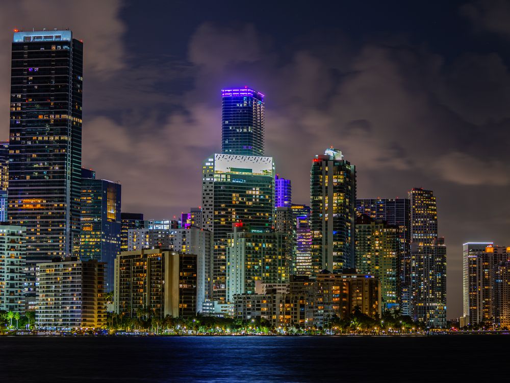Miami Skyline at Night | Smithsonian Photo Contest | Smithsonian Magazine