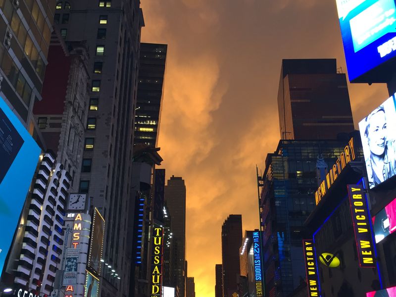 Times Square Sunset | Smithsonian Photo Contest | Smithsonian Magazine