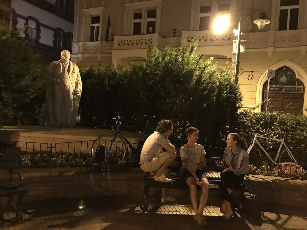 Young people discussing the future of Hungary | Smithsonian Photo ...
