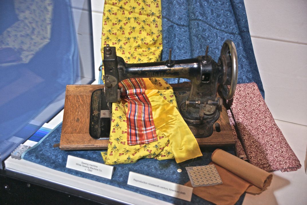 Seam Stress At the railroad museum in Sacramento California, this early ...