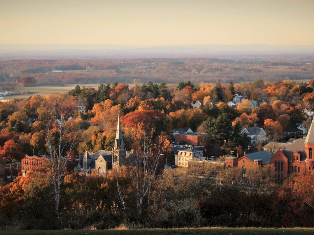 Autumn View from "The Tower" on Fox Hill in Rockville/Vernon, CT ...