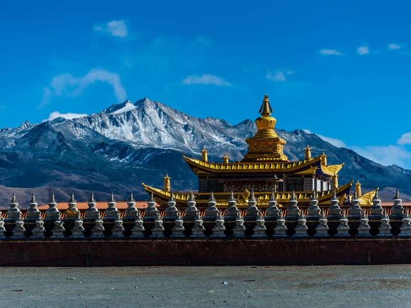 Temple and snow mountain | Smithsonian Photo Contest | Smithsonian Magazine