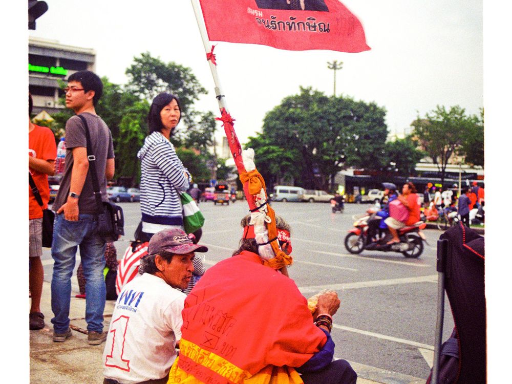 The Red Protester | Smithsonian Photo Contest | Smithsonian Magazine