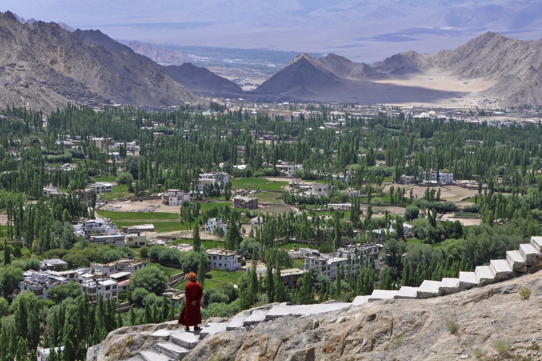 This picture was taken in a monastery in Leh Ladakh, India. Being a ...
