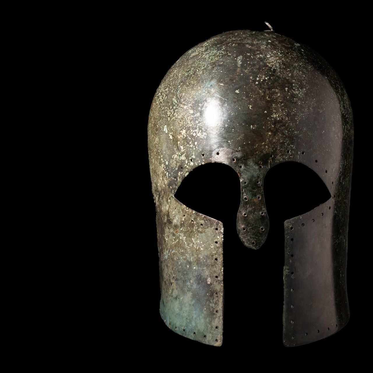 Authentic Spartan Helmet Spartan Helmet, Molon Labe. Stock Vector