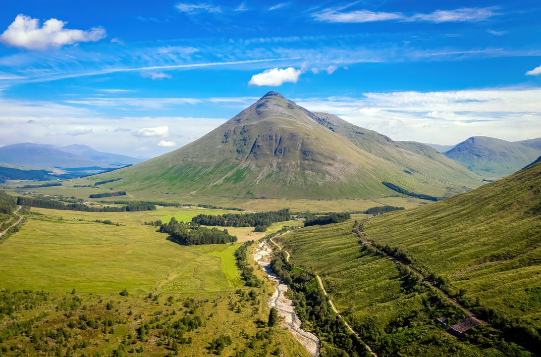 Ben Dorian, a mountain in Glencoe in the Scottish Highlands ...