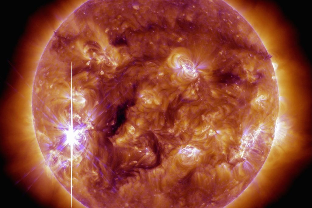 sun seen from outer space