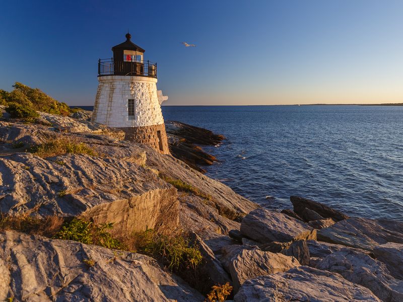 Historic Castle Hill Lighthouse in Newport, RI | Smithsonian Photo ...