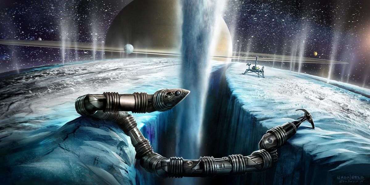 NASA's Snake-Like Robot Could Look for Life on an Icy Saturn Moon