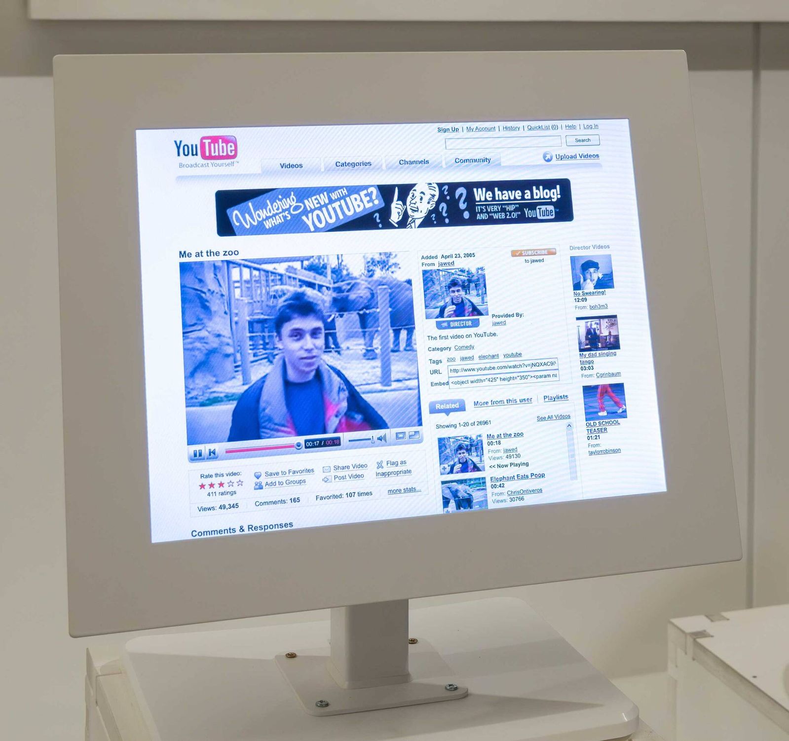 Watch the First-Ever Video Uploaded to YouTube, a Grainy 19-Second Clip ...