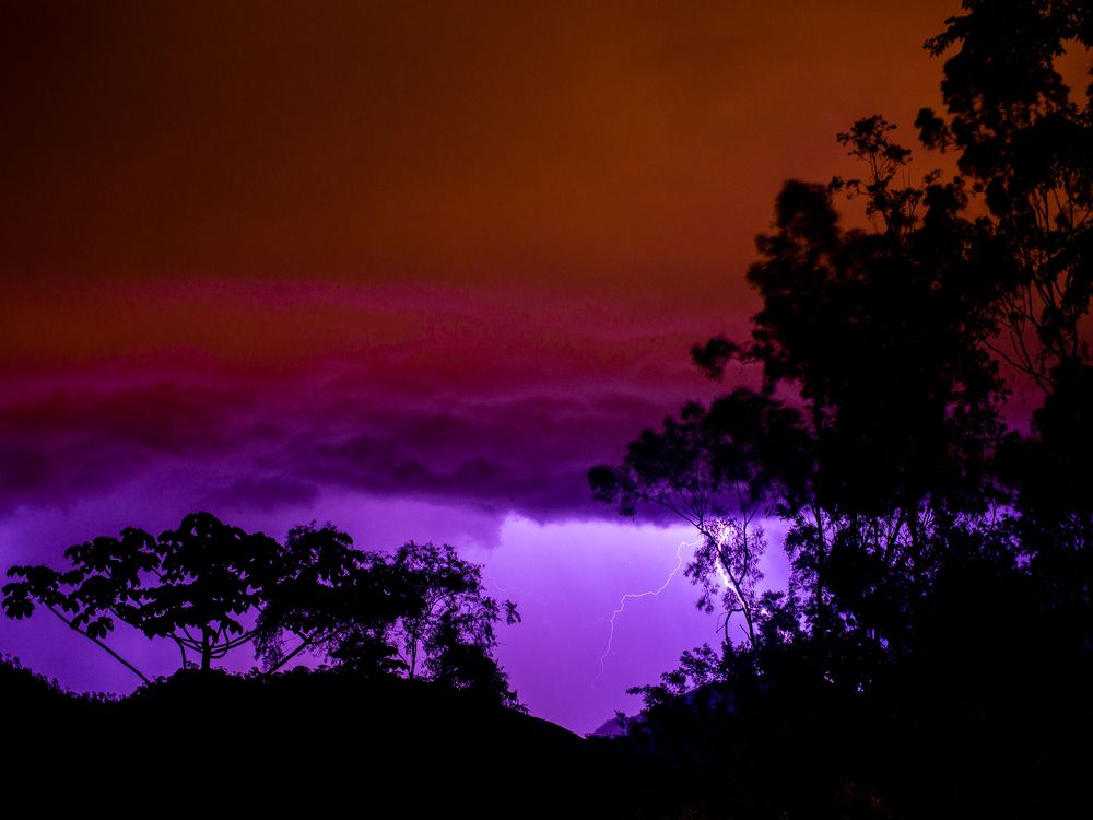 Lightning strike on purple night | Smithsonian Photo Contest ...