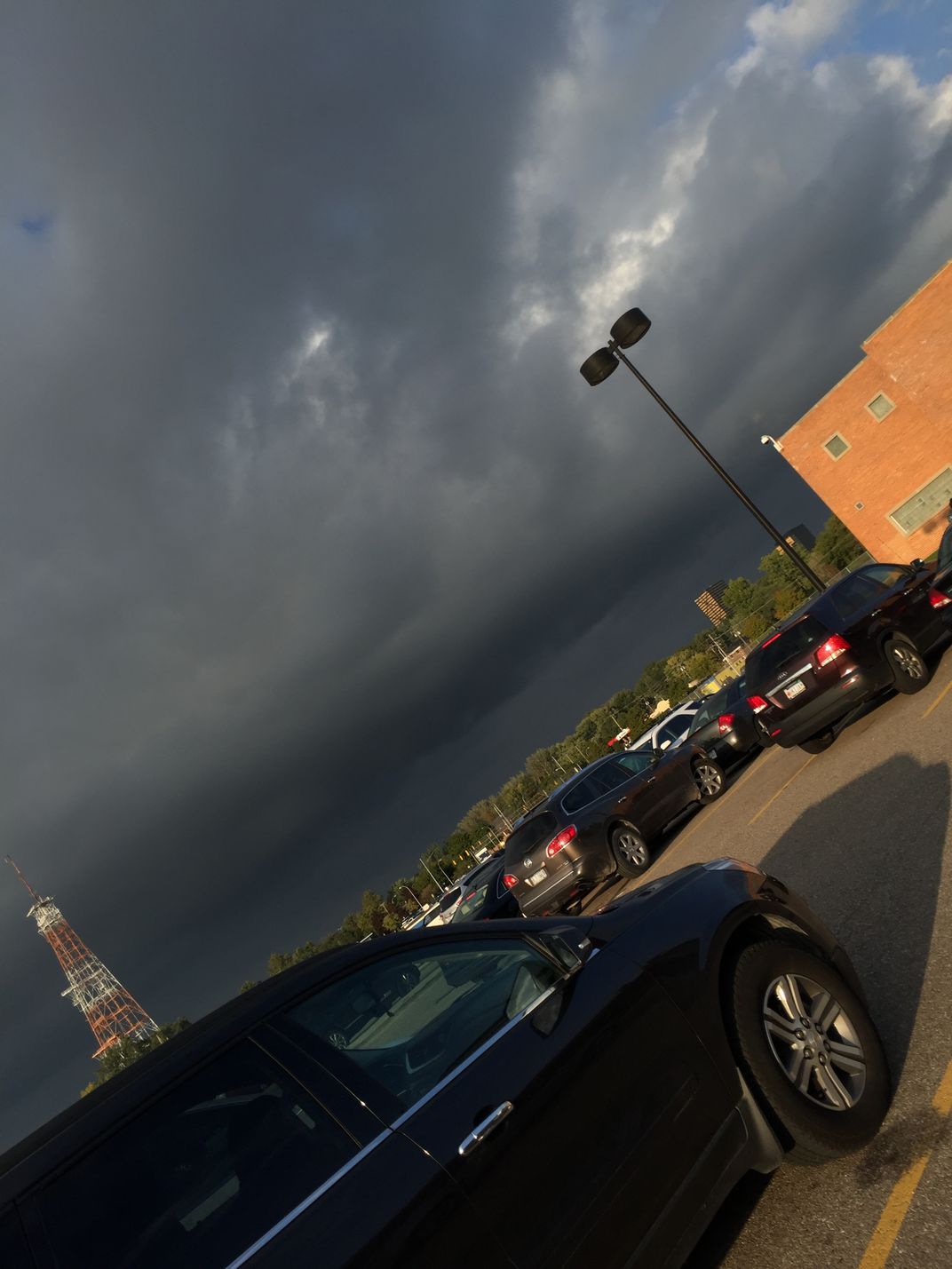 A storm moving in over Southfield High School. | Smithsonian Photo ...