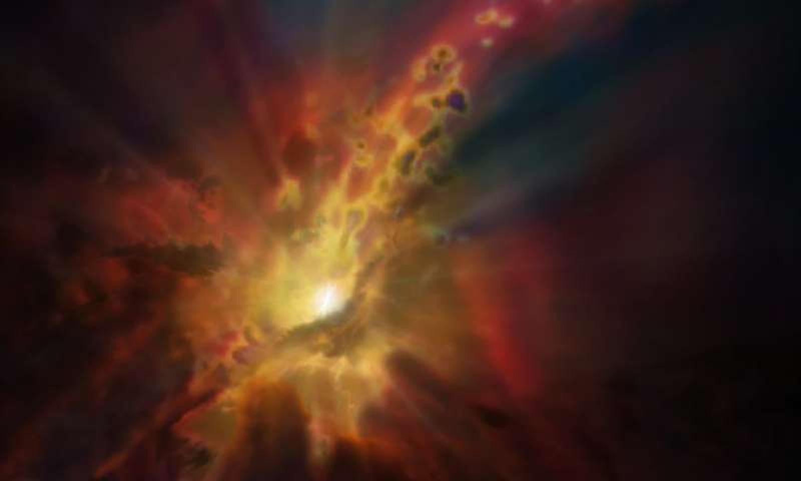 Astronomers Spot Galactic Wind From Early Universe