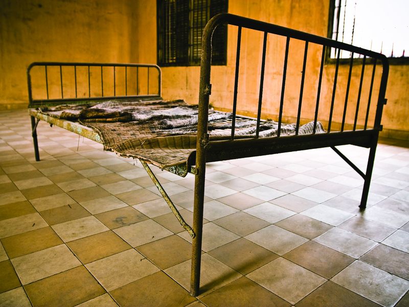 Tuol Sleng, Pol Pot's prison in Cambodia during the Khmer Rouge reign ...